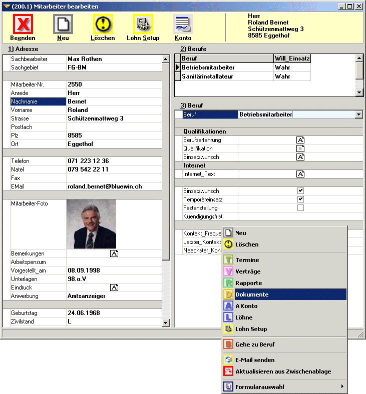 Tempro® von Datarex AG Software