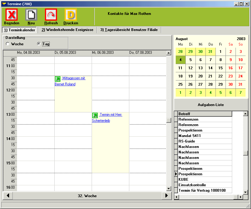 Tempro® von Datarex AG Software