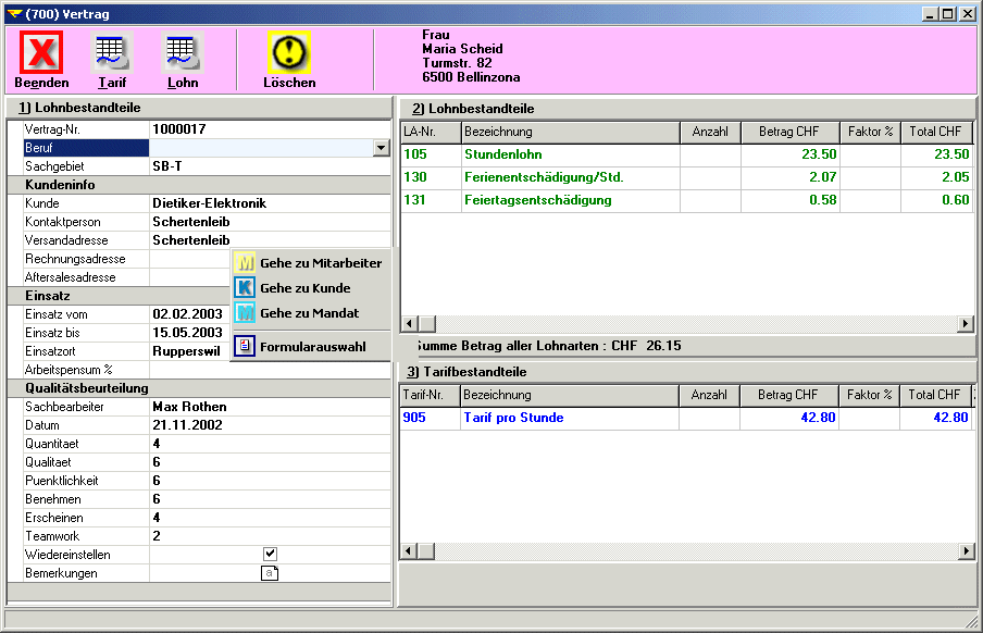 Tempro® von Datarex AG Software